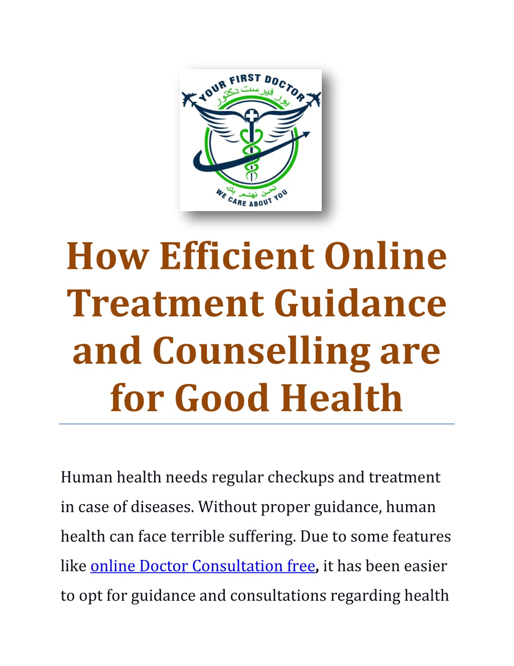 PPT - How Efficient Online Treatment Guidance and Counselling are for ...