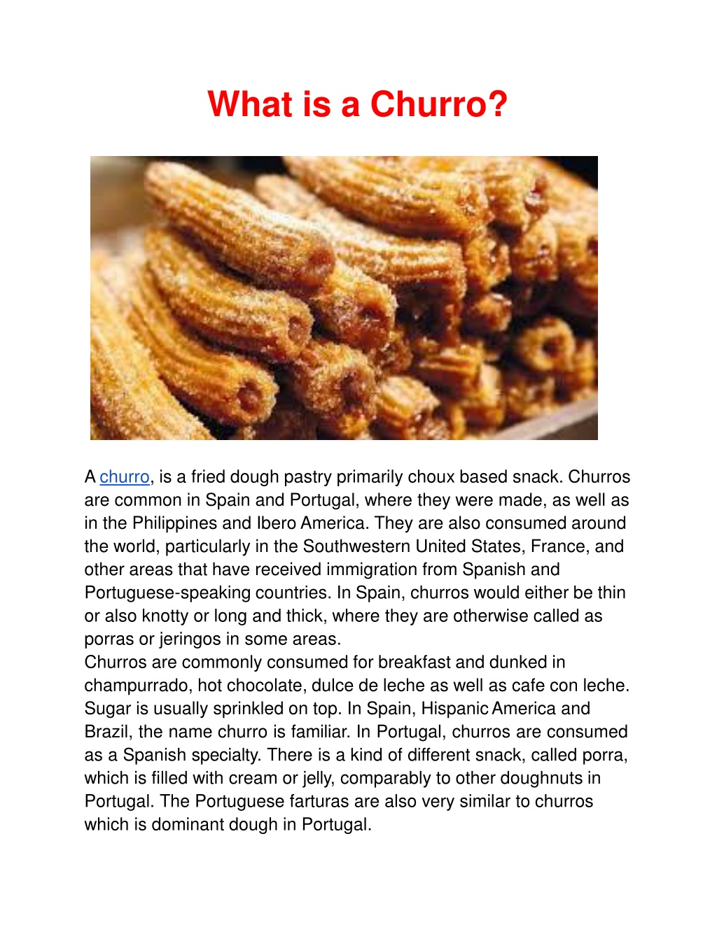 PPT - What is a Churro? PowerPoint Presentation, free download - ID ...