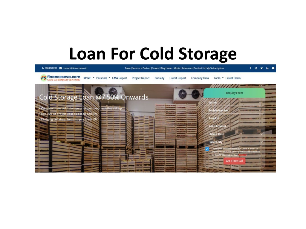 PPT - Loan For Cold Storage PowerPoint Presentation, free download - ID ...