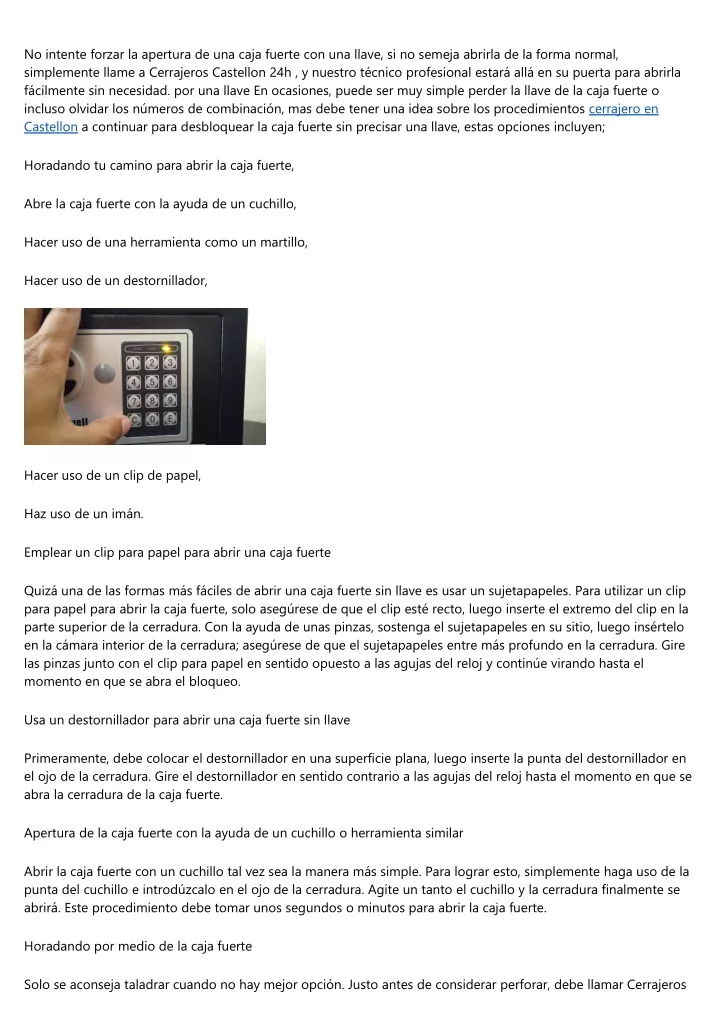 PPT - Maneras de abrir una caja de seguridad sin llave PowerPoint ... PPT - Maneras de abrir una caja de seguridad sin llave PowerPoint ...