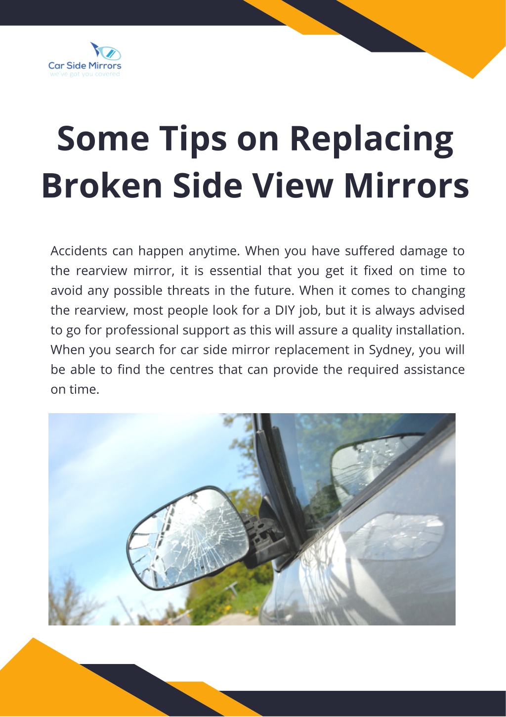 PPT - Some Tips on Replacing Broken Side View Mirrors PowerPoint ...