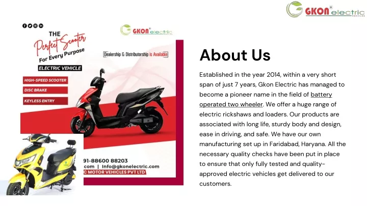 PPT - Best manufacturer of Battery Operated Two Wheeler! PowerPoint ...