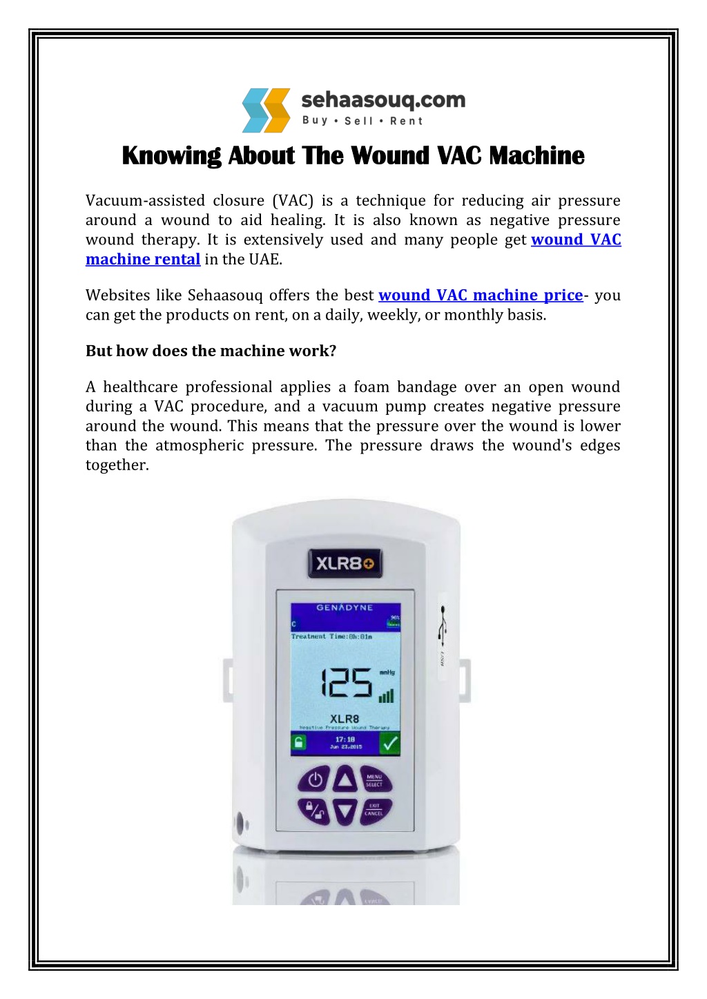 PPT - Knowing About The Wound VAC Machine PowerPoint Presentation, free download - ID:11600092