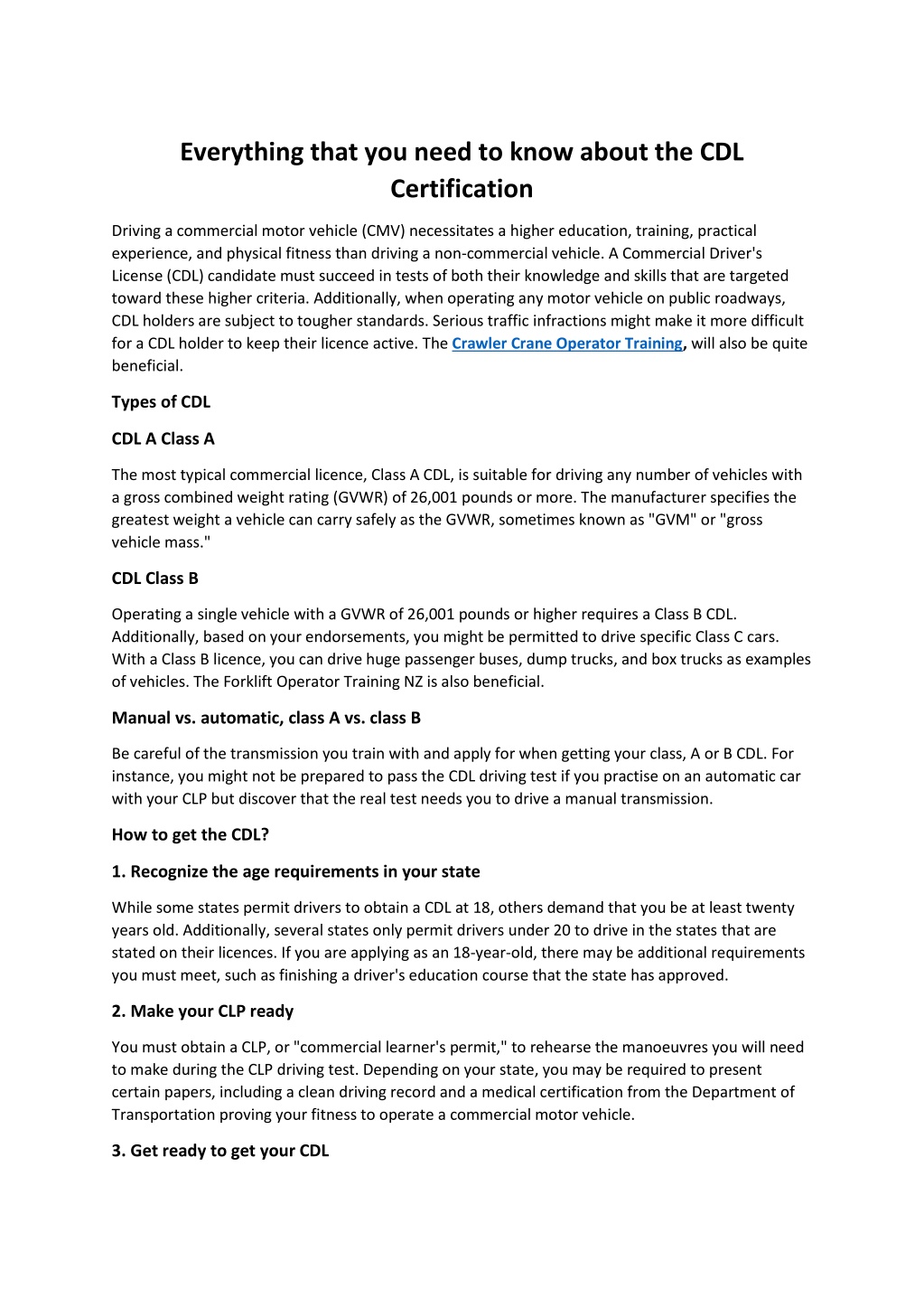 PPT - Everything that you need to know about the CDL Certification ...