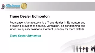 PPT - Trane Dealer Edmonton Fourseasonsfurnace PowerPoint Presentation ...