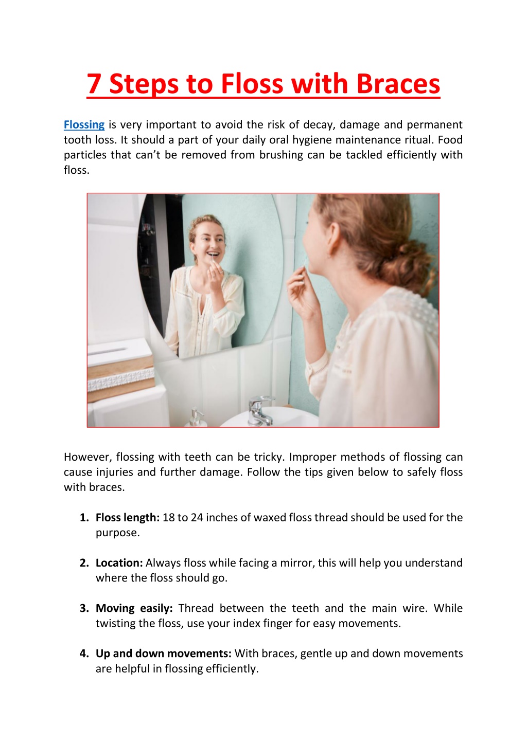 PPT - 7 Steps to Floss with Braces - Roseland Dental PowerPoint ...
