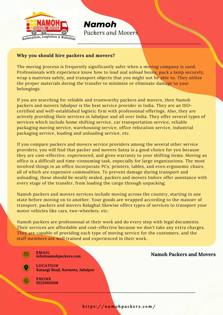 PPT - Why you should hire packers and movers PowerPoint Presentation, free download - ID:11605147