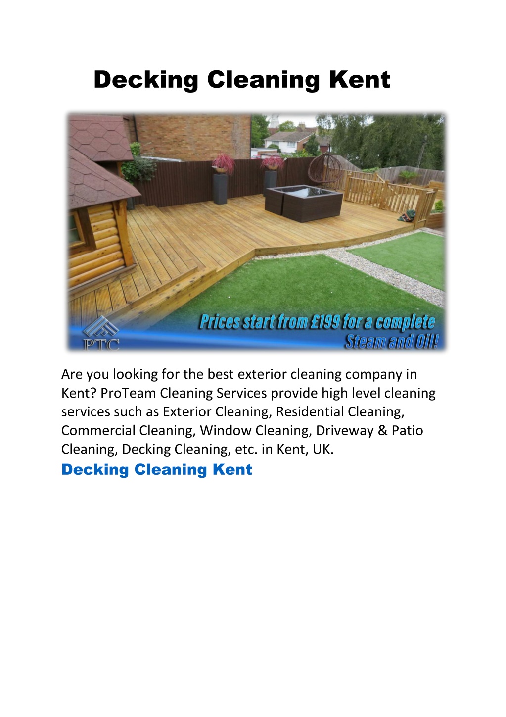 PPT - Decking Cleaning Kent PowerPoint Presentation, free download - ID ...
