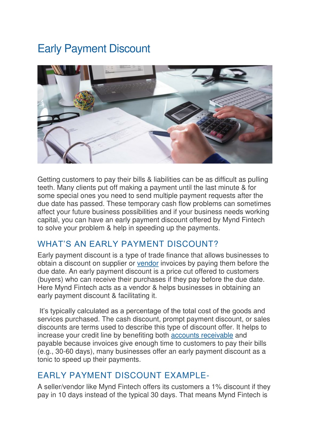 PPT - Early Payment Discount PowerPoint Presentation, free download ...