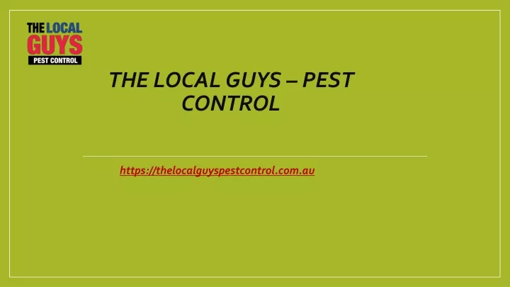 PPT - Pest Control Melbourne Eastern Suburbs | Thelocalguyspestcontrol.com.au PowerPoint ...