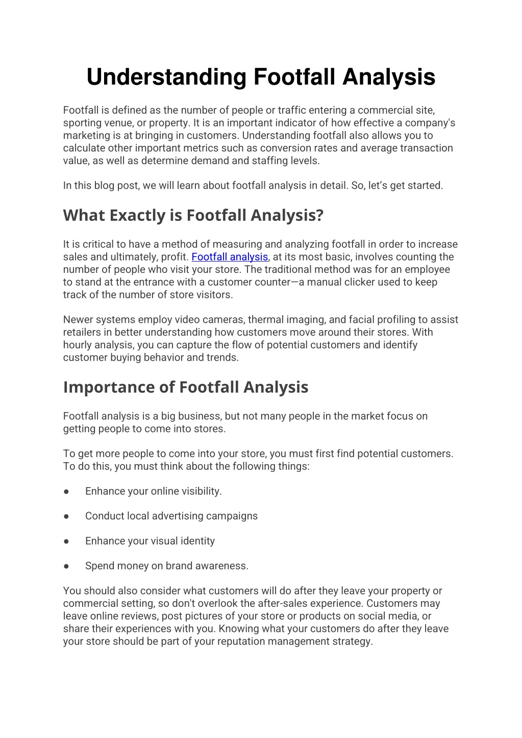 PPT - Understanding Footfall Analysis PowerPoint Presentation, free ...