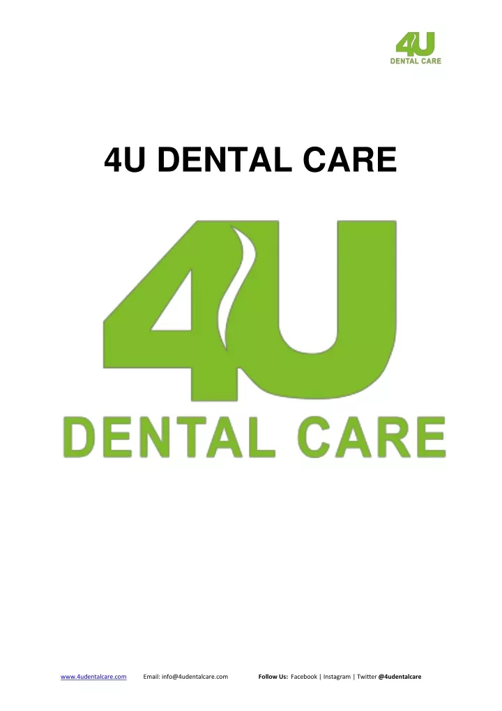 PPT - cosmetic dentistry and general dentistry Aurora-(4udentalcare.com ...