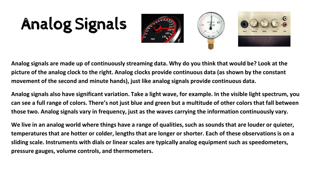 PPT - Analog signals read and drag q4 week 4 PowerPoint Presentation ...