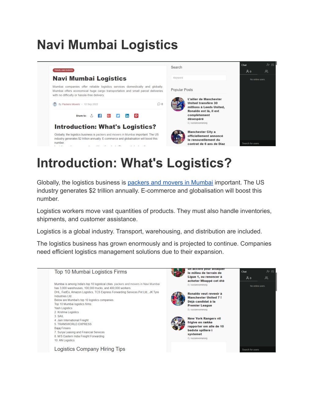 PPT - Navi Mumbai Logistics PowerPoint Presentation, free download - ID ...