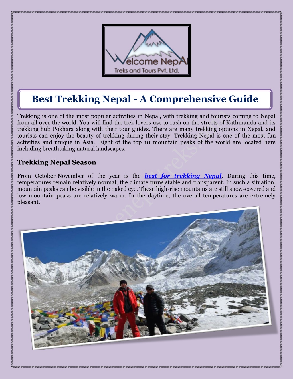 PPT - Best Trekking Nepal - A Comprehensive Guide PowerPoint ...
