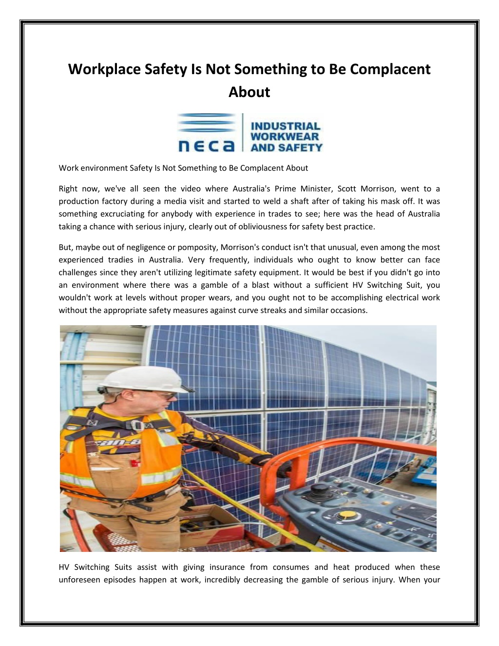 PPT - Workplace Safety Is Not Something to Be Complacent About ...