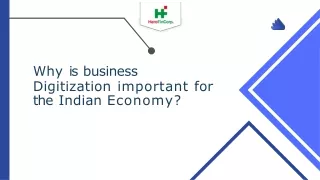 PPT - Why is business digitisation important for the Indian economy ...