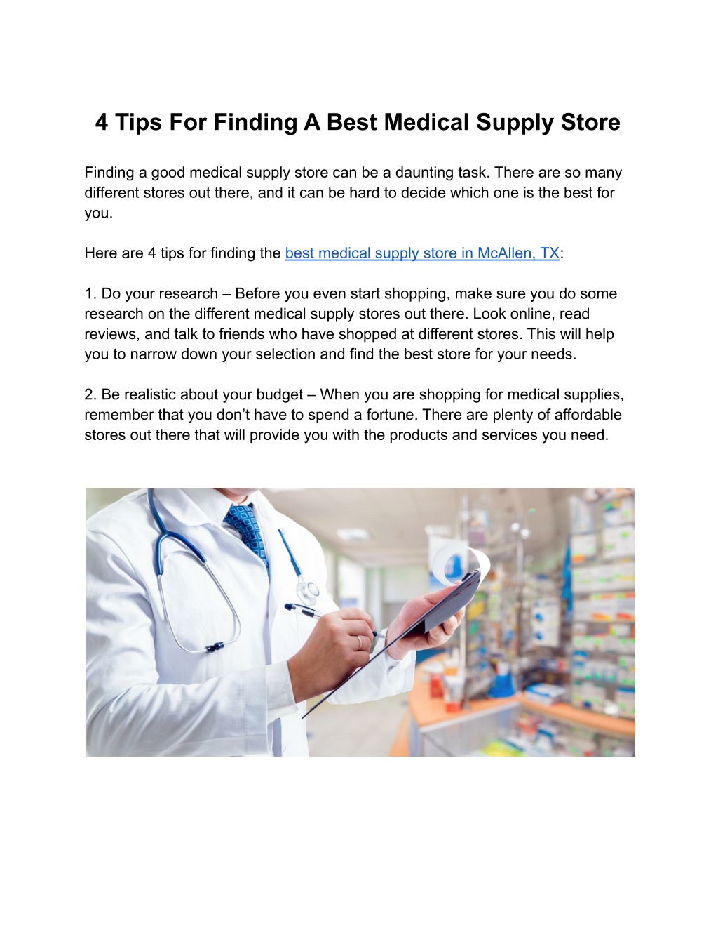 PPT - 4 Tips For Finding A Best Medical Supply Store PowerPoint ...