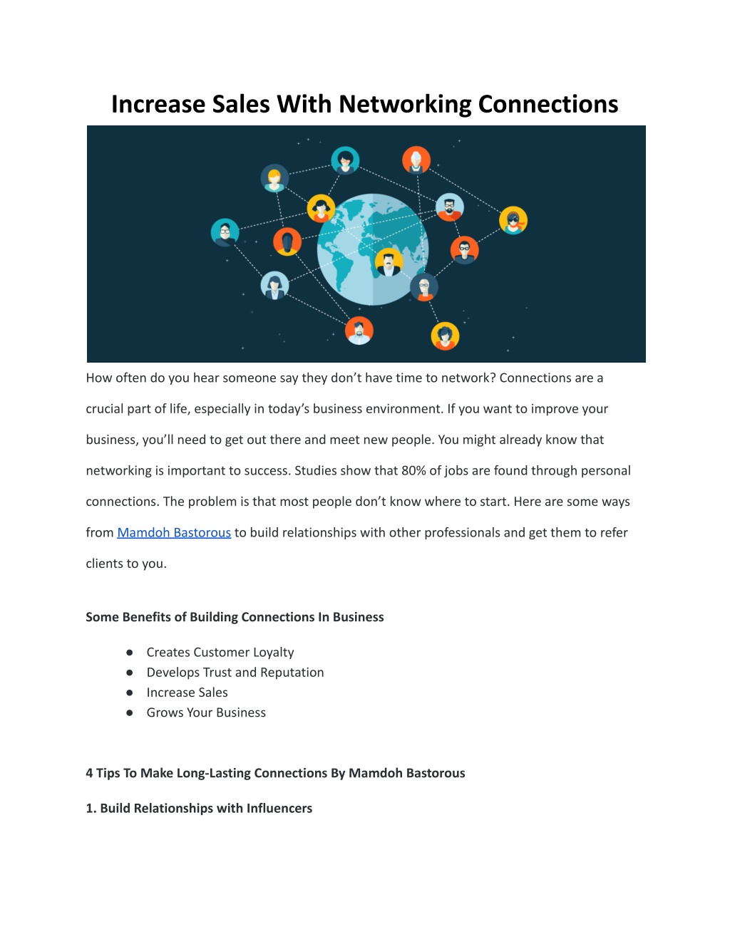 PPT - Increase Sales With Networking Connections PowerPoint ...