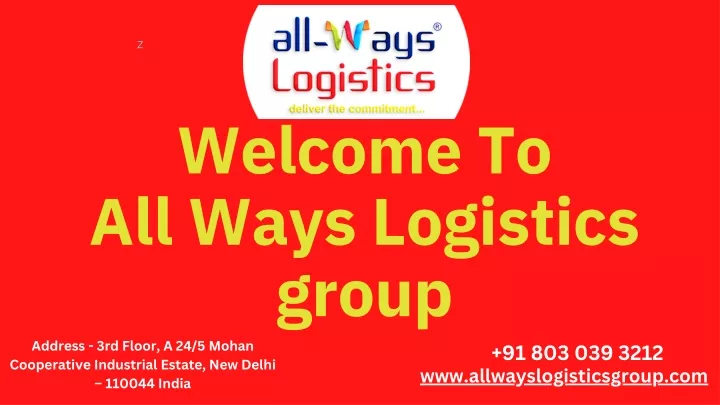 PPT - Logistics Service Provider in India All Ways Logistics PowerPoint Presentation - ID:11620508