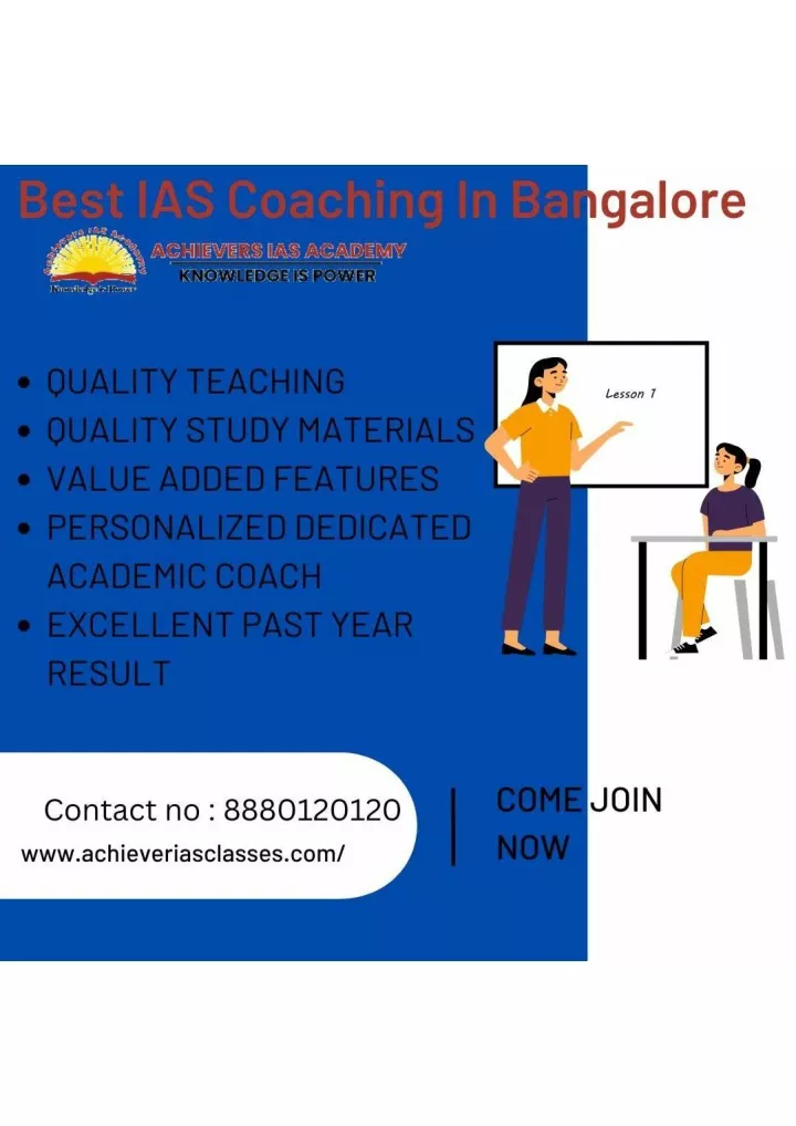 Ppt Top Ias Coaching In Bangalore Achievers Ias Academy Powerpoint