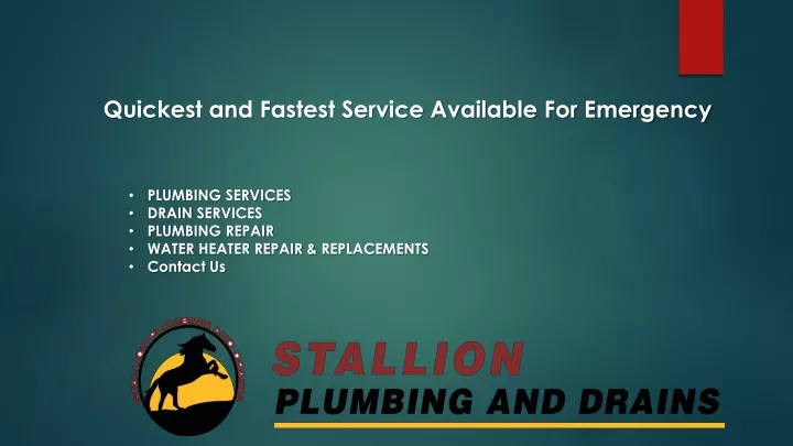 PPT - Fastest Plumbing Salt Lake City Service Available PowerPoint ...