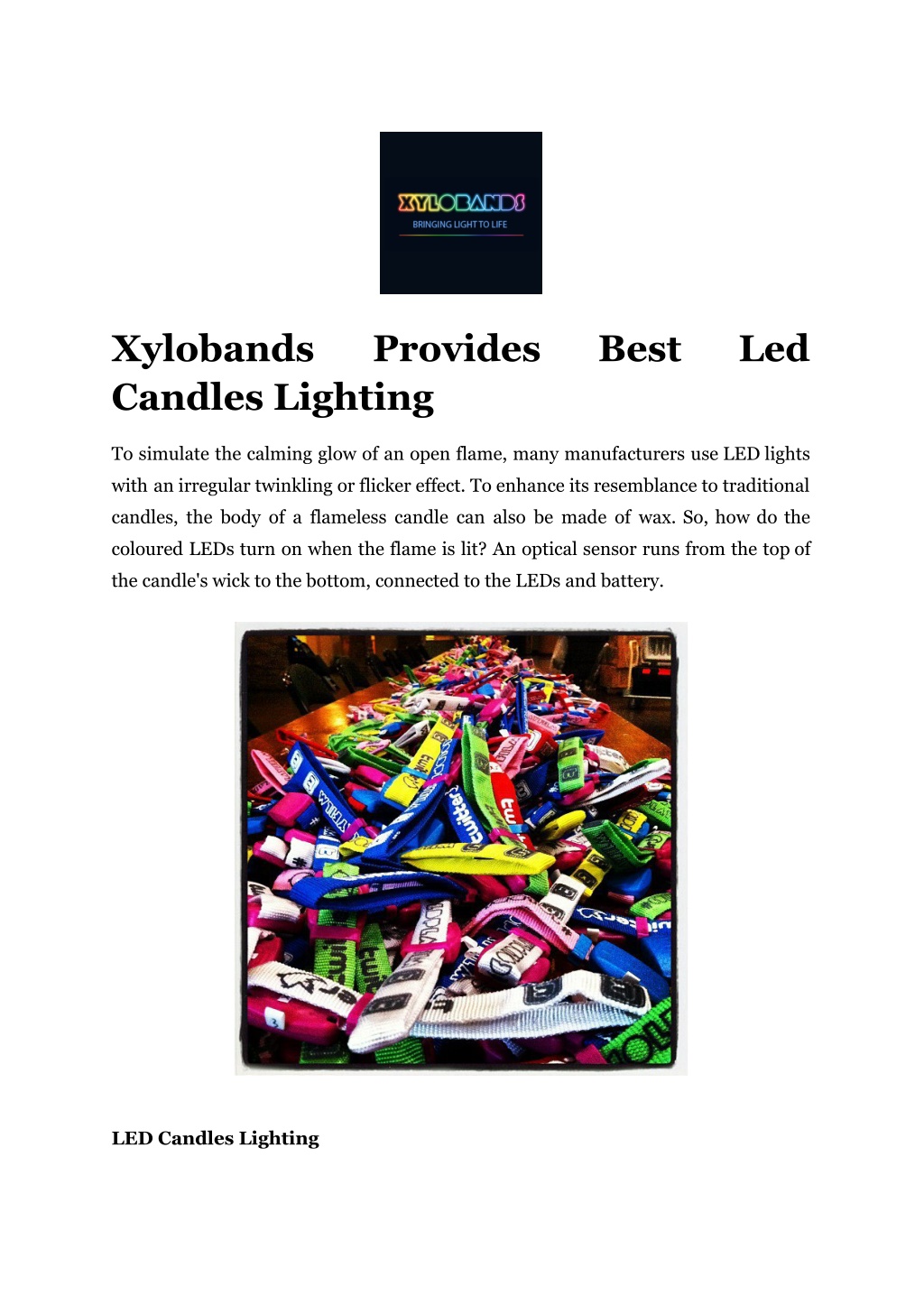 PPT - Xylobands Provides Best Led Candles Lighting PowerPoint ...