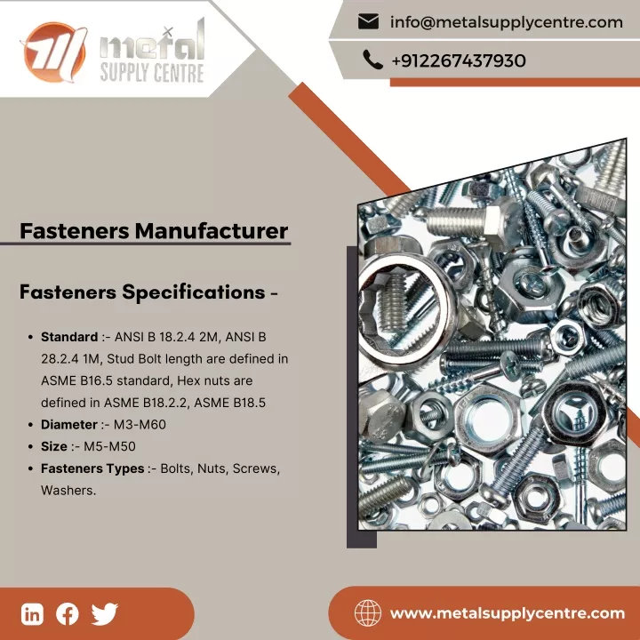 PPT - Fasteners Manufacturer | SS Screw | SS Nut | SS Bolts Stockist ...