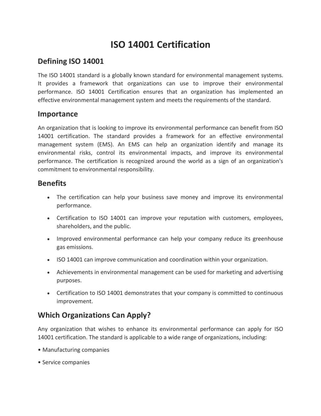 PPT - ISO 14001 Certification PowerPoint Presentation, free download ...