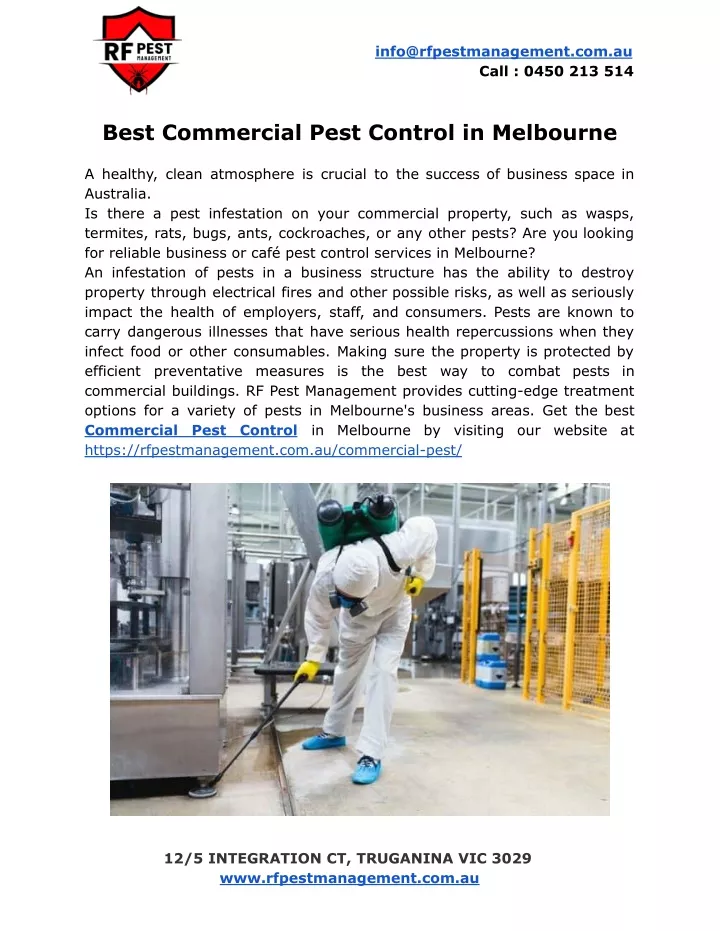 PPT - Best Commercial Pest Control in Melbourne PowerPoint Presentation ...