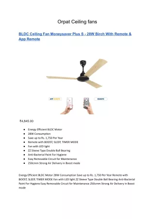 PPT - Buy Orpat Fans at Best price in India PowerPoint Presentation ...