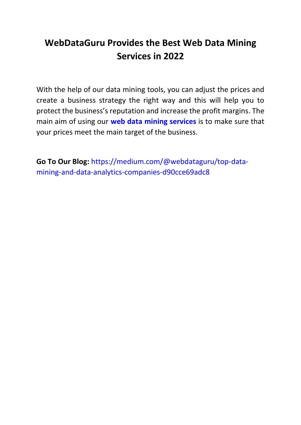 PPT - WebDataGuru Provides the Best Web Data Mining Services in 2022 PowerPoint Presentation ...
