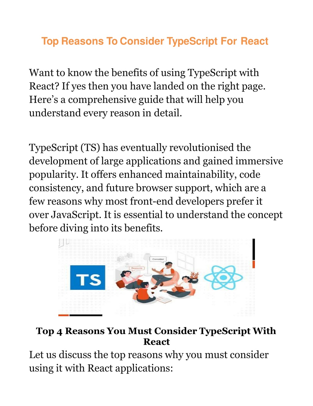 PPT - Top Reasons To Consider TypeScript For React PowerPoint ...