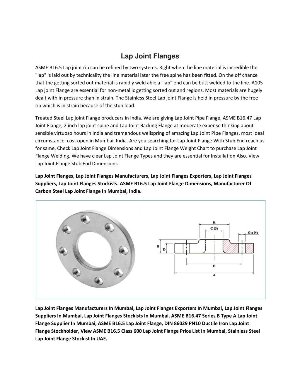 PPT - Lap Joint Flanges PowerPoint Presentation, free download - ID ...
