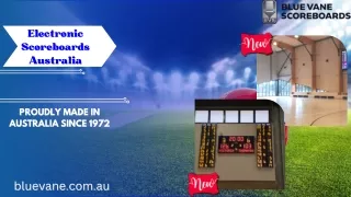 PPT - Get Electronic Scoreboards in Australia- Blue Vane Scoreboards ...