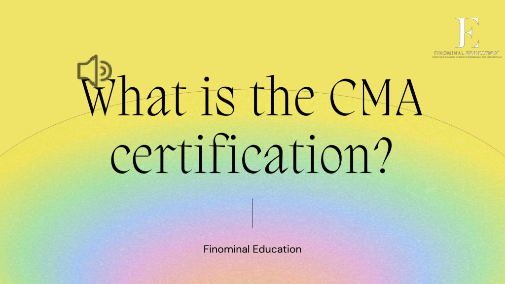 PPT - What is the CMA certification PowerPoint Presentation, free ...