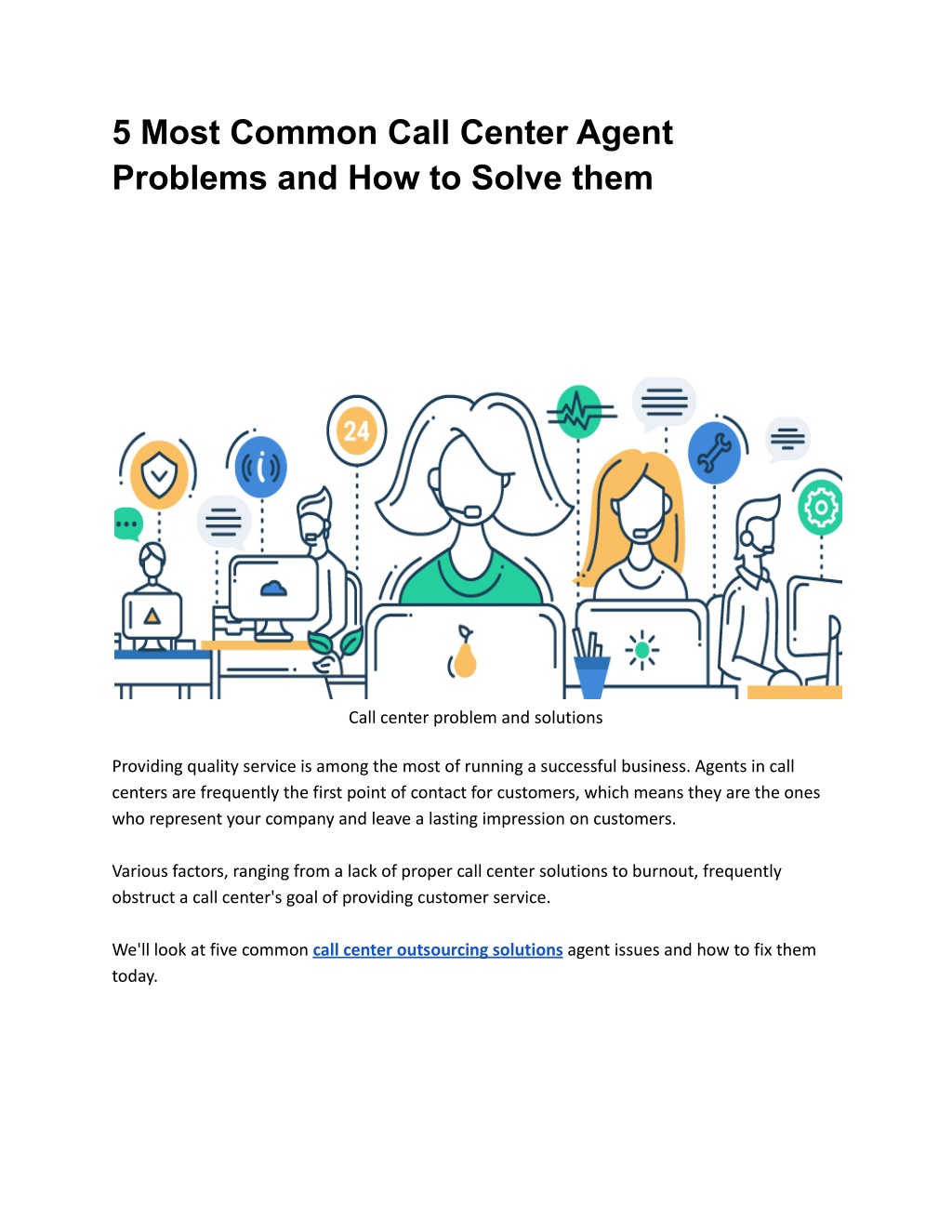 PPT - 5 Most Common Call Center Agent Problems and How to Solve them ...