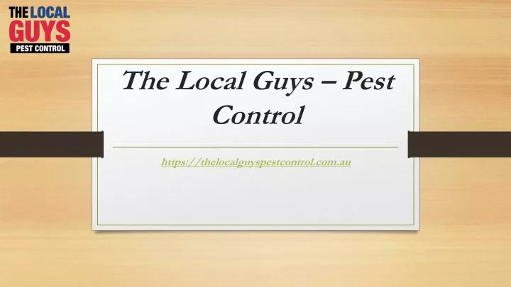 PPT - Pest Control Franchise Opportunities | Thelocalguyspestcontrol ...