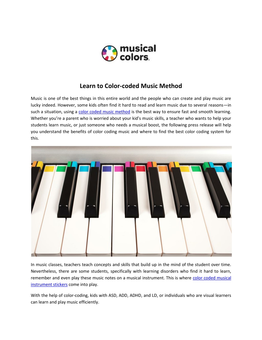PPT - Learn to Color-coded Music Method PowerPoint Presentation, free ...