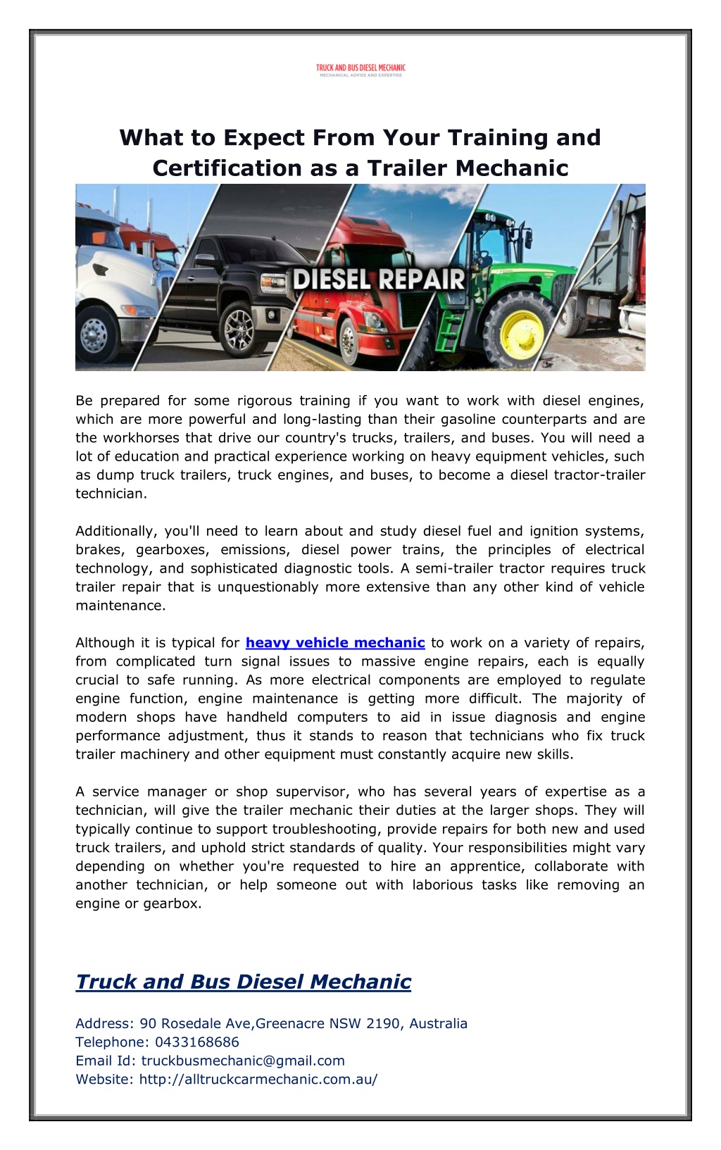 PPT - What to Expect From Your Training and Certification as a Trailer ...
