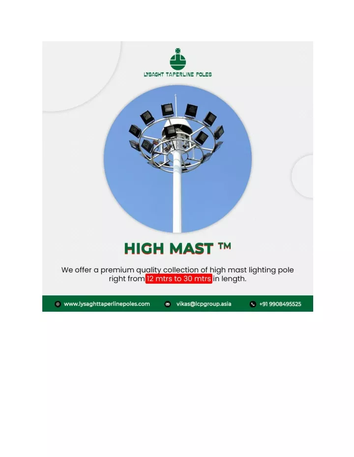 PPT - High mast supplier In South Asia PowerPoint Presentation, free ...