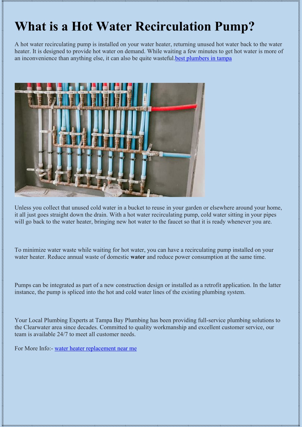PPT - What is a Hot Water Recirculation Pump PowerPoint Presentation ...