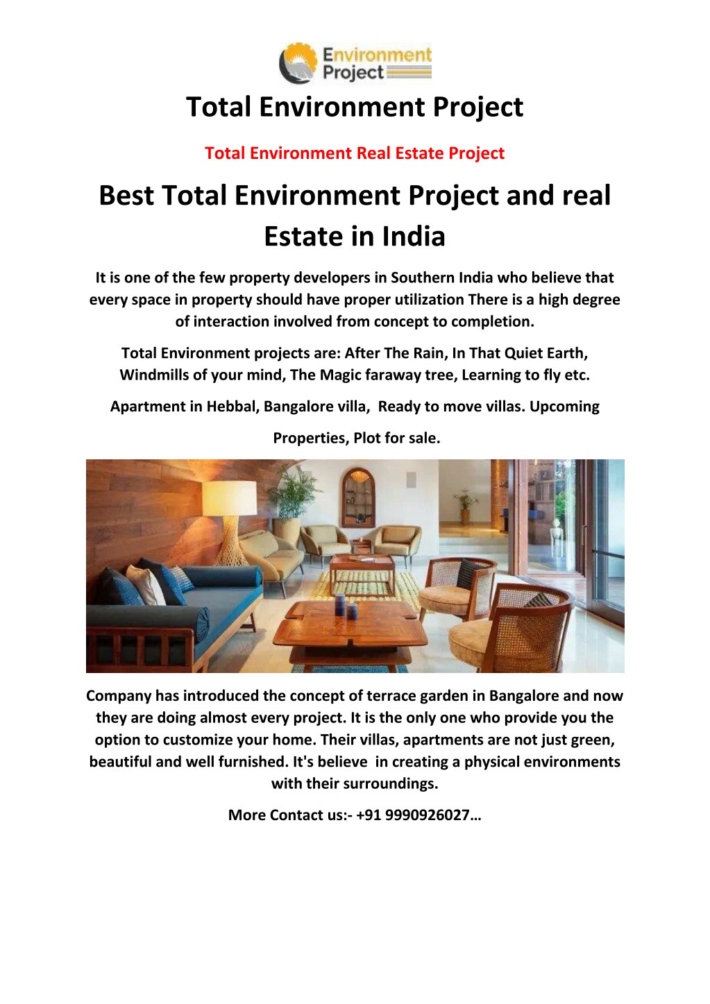 PPT - Top Best Total Environment project and real estate in India ...