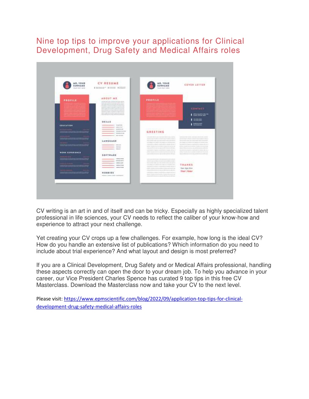 PPT - Nine top tips to improve your applications for Clinical ...