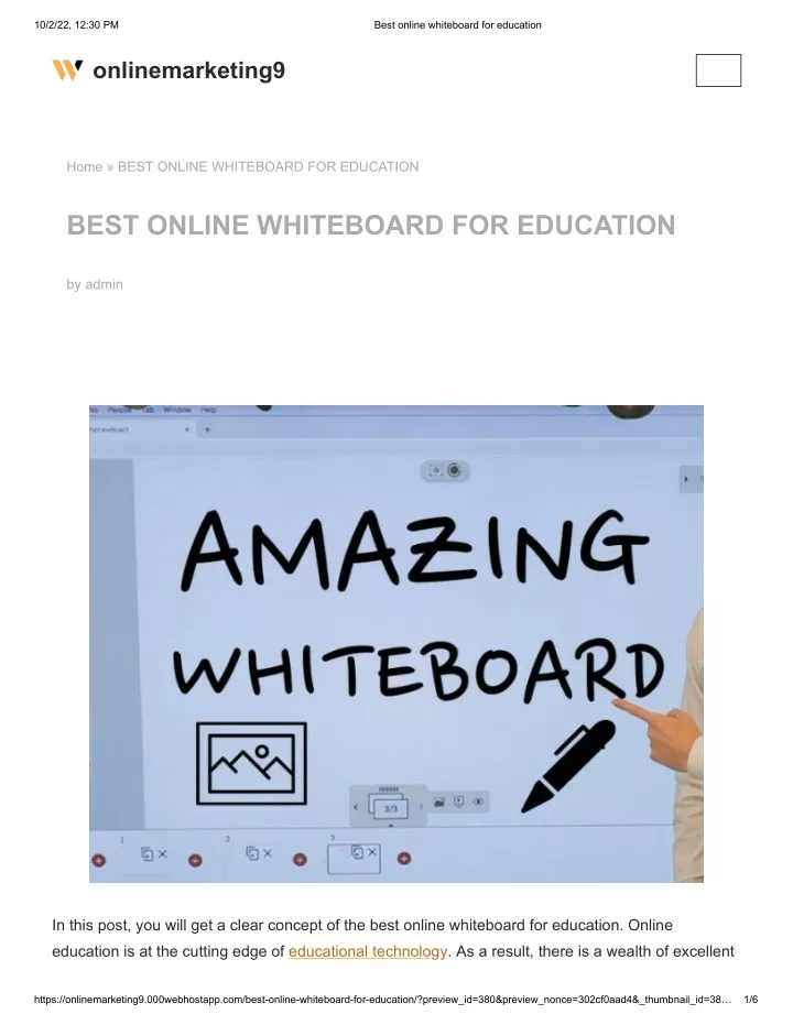 PPT - Best online whiteboard for education PowerPoint Presentation ...