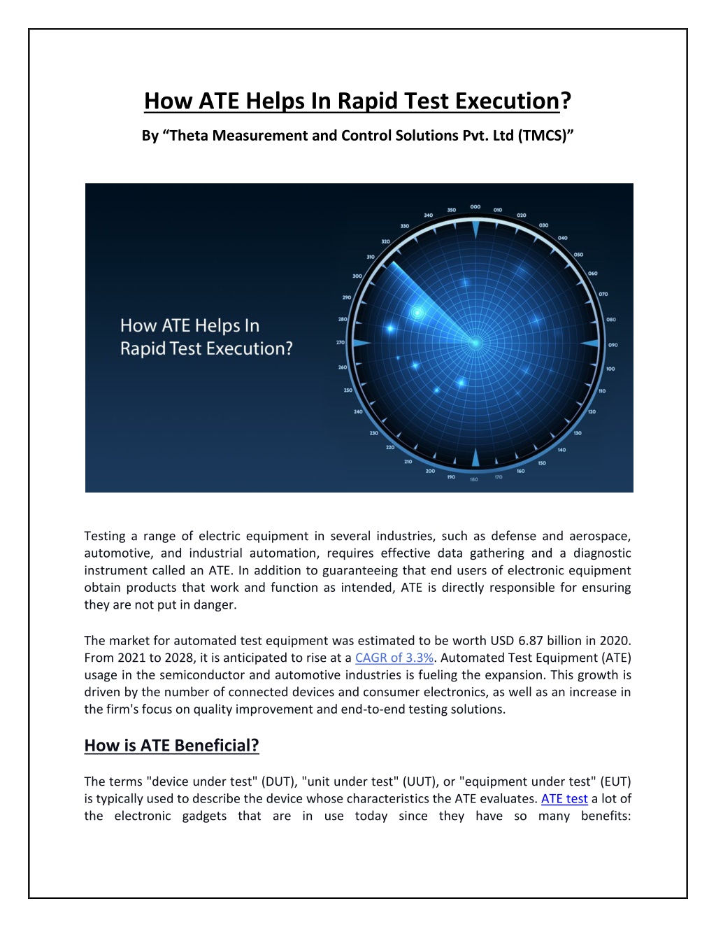 PPT - How ATE Helps In Rapid Test Execution - TMCS PowerPoint ...