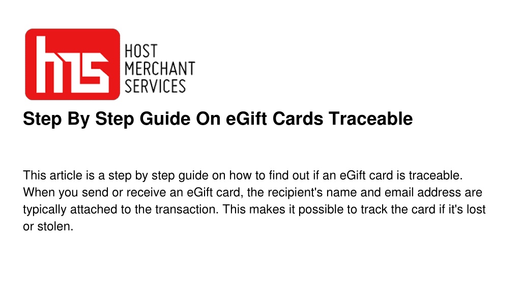 PPT - step-by-step-guide-on-eGift-cards-traceable PowerPoint ...