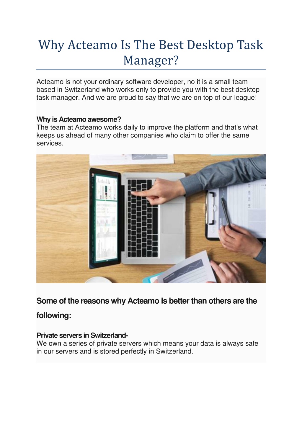 PPT - Why Acteamo Is The Best Desktop Task Manager PowerPoint ...