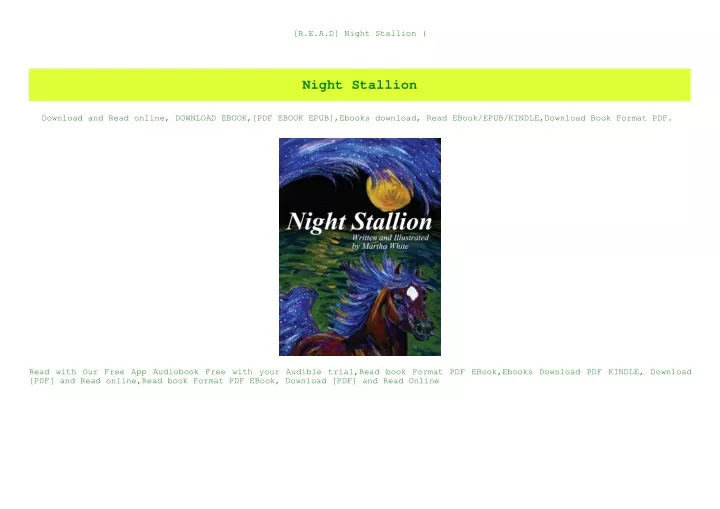 PPT - [R.E.A.D] Night Stallion (E.B.O.O.K. DOWNLOAD^ PowerPoint ...