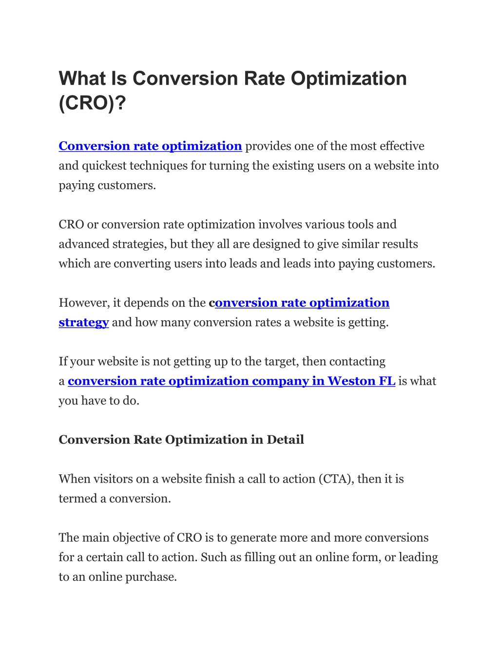PPT - What Is Conversion Rate Optimization PowerPoint Presentation ...